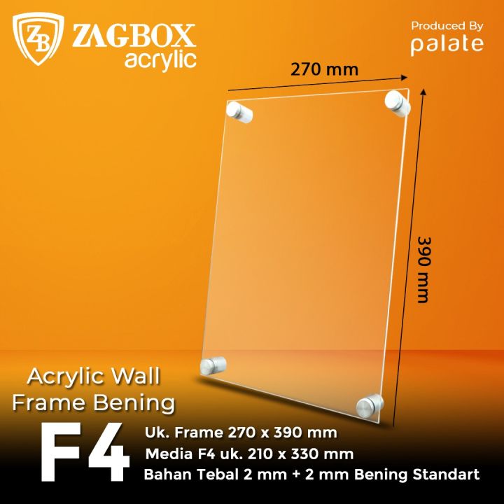 AKRILIK FRAME F4 - 2MM - LANDSCAPE / PORTRAIT | Lazada Indonesia