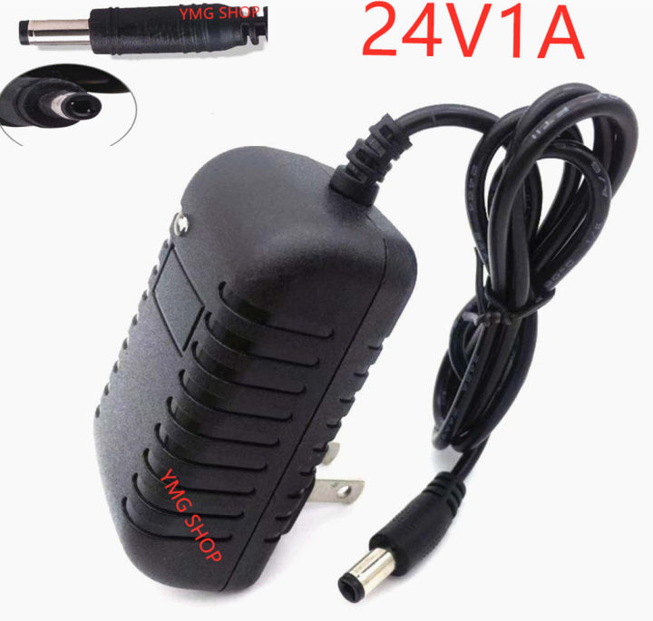 DC 24V1A Adapter AC 100V-240V to DC 24V Converter Power Supply Adapter 5.5X2.5mm สีดำ | Lazada.co.th
