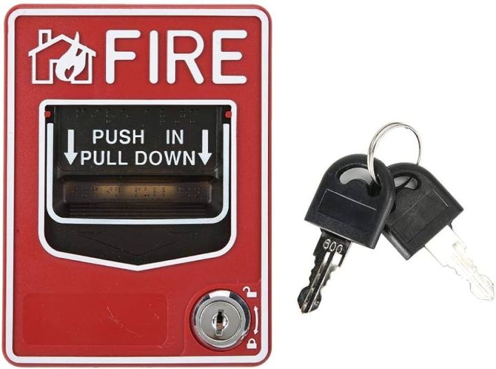PERF Fire Alarm System Manual Call Point Button Fire Push In Pull Down ...