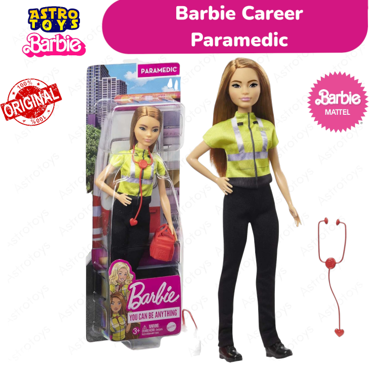 Barbie Original Mattel Paramedic Career Doll DVF50 - Mainan anak ...