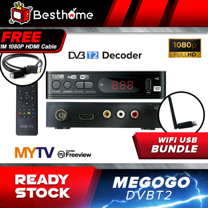 [Ready Stock] MYTV Decoder Megogo DVB T2 Digital Myfreeview Receiver ...