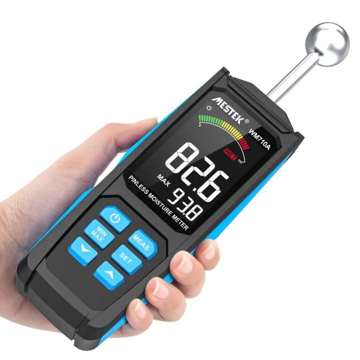 hot Mestek Digital Wood Moisture Meter Non-destructive Record Humidity ...