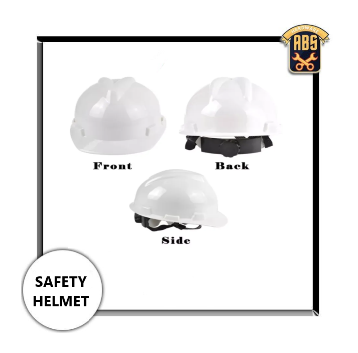 ABS Hardware Safety Helmet Glossy Surface Good Insulation Effect ...