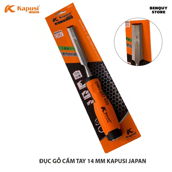 ĐỤC GỖ CẦM TAY 14MM KAPUSI JAPAN - TRẠM GỖ TIÊU CHUẨN NHẬT BẢN. DỤNG CỤ TỐT CHO CÁC BÁC THỢ ...