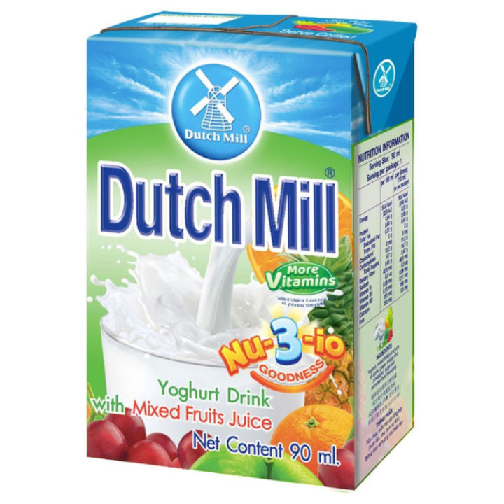 Dutch Mill Yoghurt Drink Mixed Fruits 90ml | Lazada PH