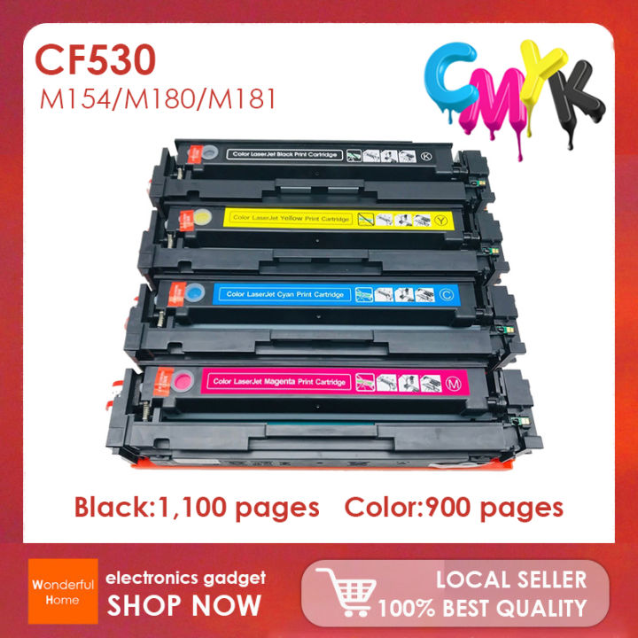 HP CF530A CF531A CF532A CF533A 205A Compatible Toner Cartridge HP M154A ...