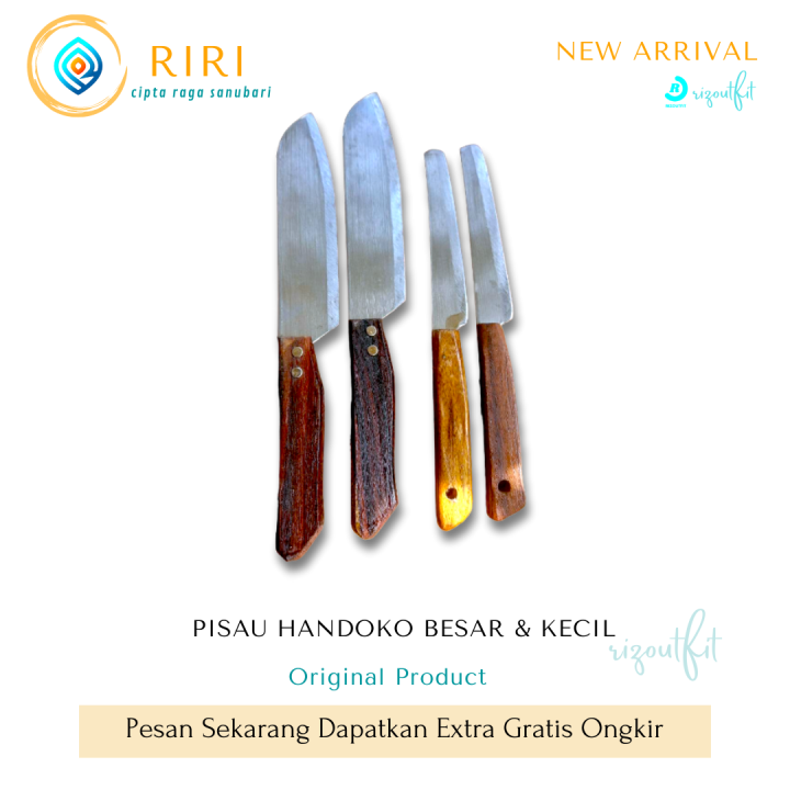 PISAU DAPUR SERBAGUNA STAINLESS | PISAU HANDOKO | PISAU GAGANG KAYU ...