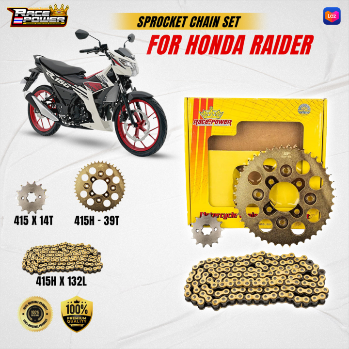 Racepower Chain Set Underbone For Yamaha Sniper 150 & Suzuki Raider 150 ...