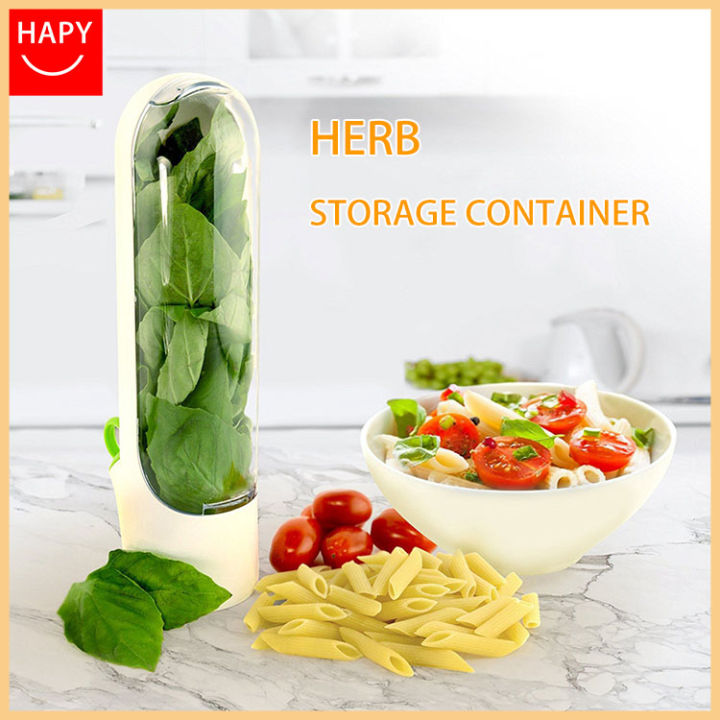 Herb storage container herb keeper greens and vegetables fresh ...