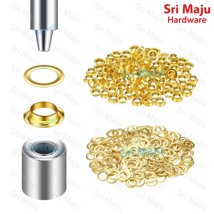 MAJU EYS Grommet Eyelet Install Tool Kit Package Set Punch to Set Leather Hollow Cutter Canvas ...