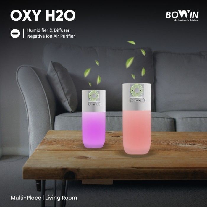 Bowin Oxy H2O (4in1: Air Humidifier, Purifier, Diffuser, Lampu Tidur ...
