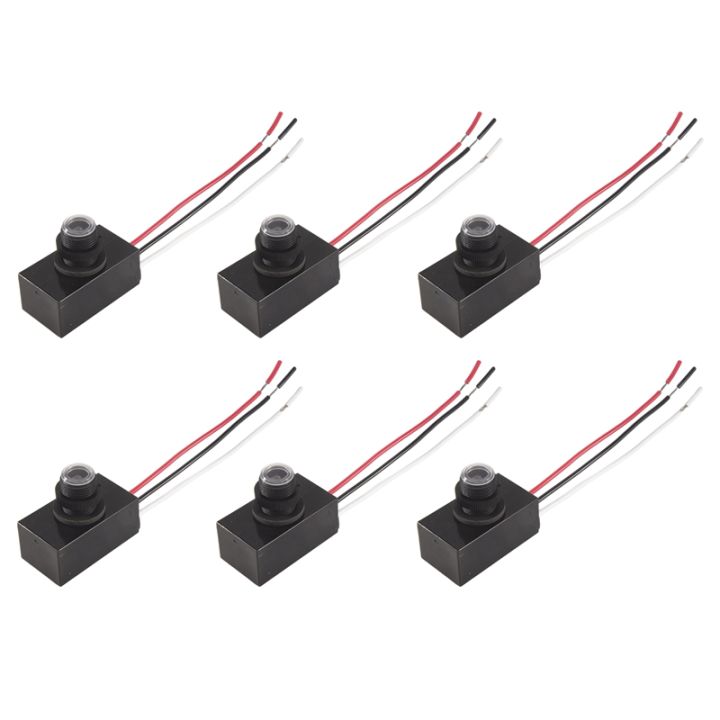 (REJY) 6 Packs Dusk to Dawn Sensor For Outdoor Lighting 120-277V ...