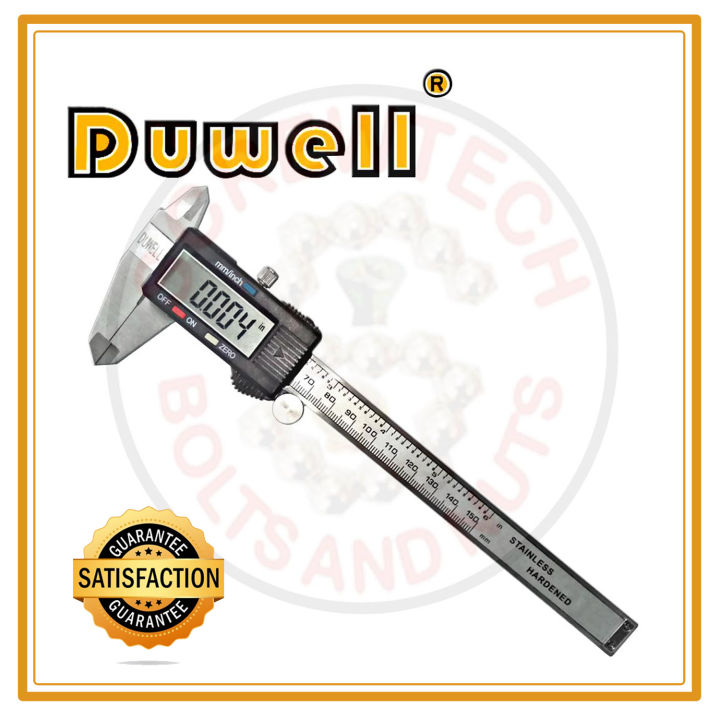 Duwell Digital Caliper 6" 0-150MM | Lazada PH