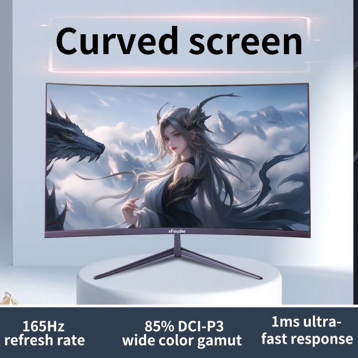 32 Inch 1920x1080 165hz Full HD Curved Monitor xFouder G320QL Monitor ...