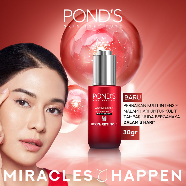 Pond's Age Miracle Hexyl Retinol: Niacinamide + Hexylresorcinol ...