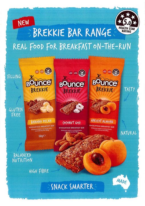 Bounce Brekkie Foods Bars 50g | Lazada