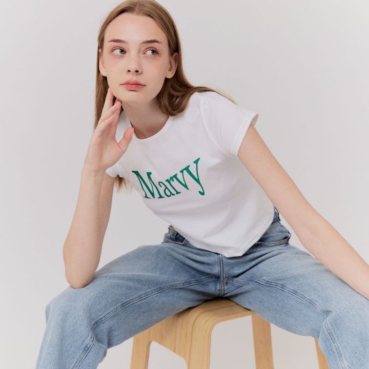 Marvy Logo Baby Tee | Lazada.co.th