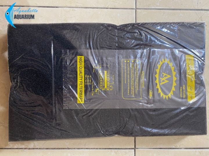 Biofoam Biofill Busa Filter Hitam Bio Foam 30 x 50 x 5cm Kualitas ...
