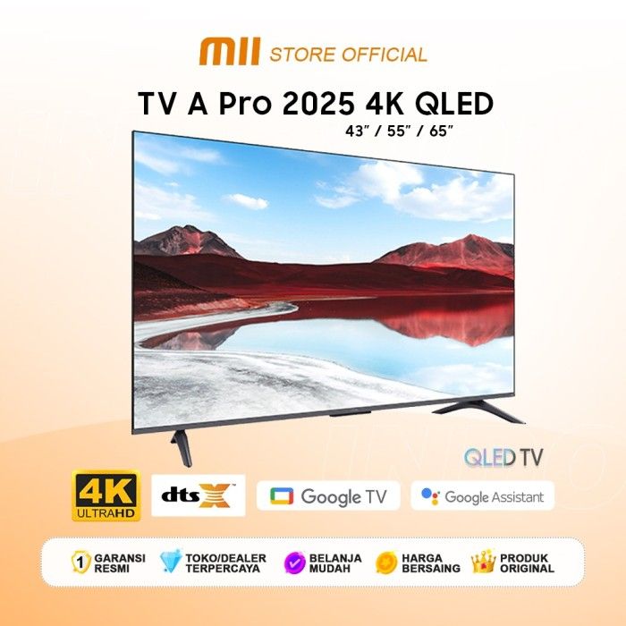 Xiaomi TV A Pro 55 2025 4K/UHD QLED | Lazada Indonesia