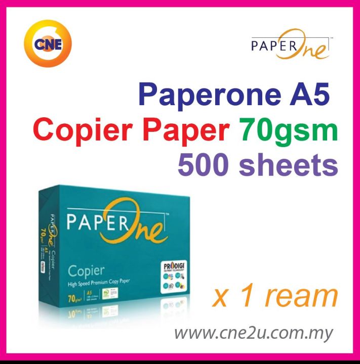 PaperOne A5 Copier Paper 70gsm (500 Sheets) /A5 Paper | Lazada