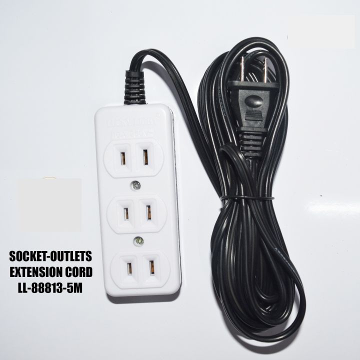 On Hand Heavy Duty quality 4.5m 3 Socket Extension cable wire | Lazada PH