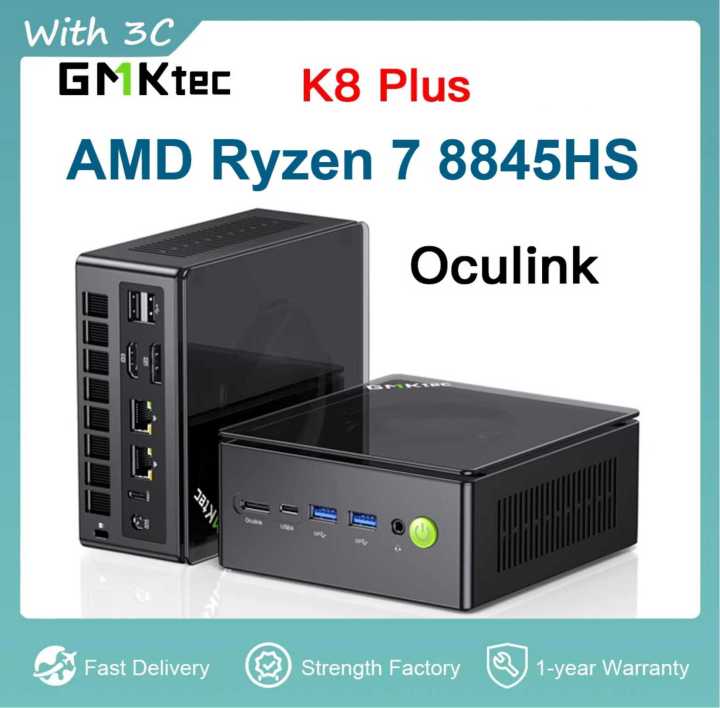 Gmktec K8 Plus PC AMD Ryzen 7 8845hs DDR5 5600MHz pcie4 usb4.0 oculink ...