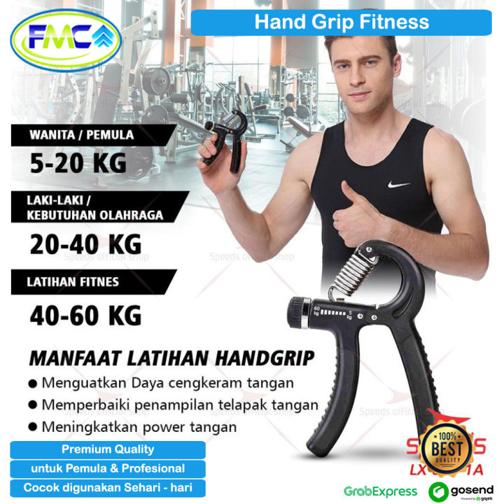 Hand Grip Fitnes Gym Alat Olahraga Melatih Kekuatan Otot Tangan ...
