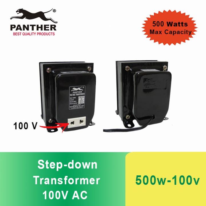 Panther 500w-100v Step-down Transformer 500 Watts, Input 220VAC, Output ...