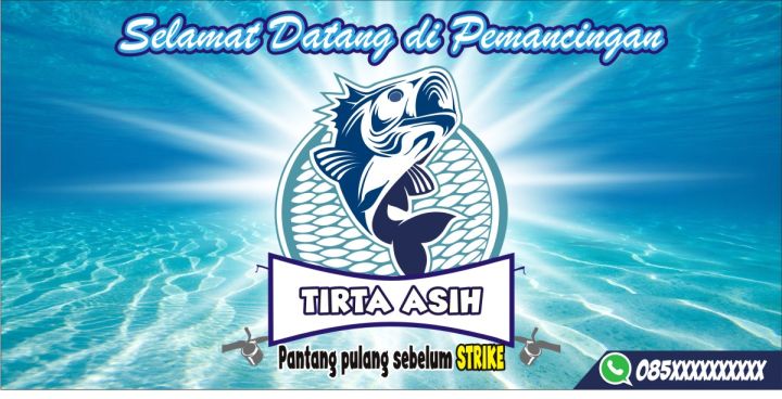 Spanduk Kolam Pemancingan Bisa Request Isi dan Custom Free Desain ...