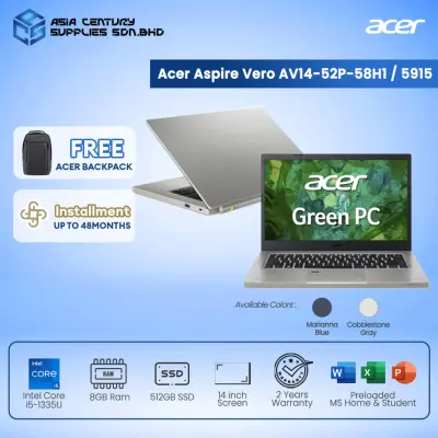 Acer Aspire Vero 14 (AV14-52P) Price in Malaysia & Specs - RM3099 ...