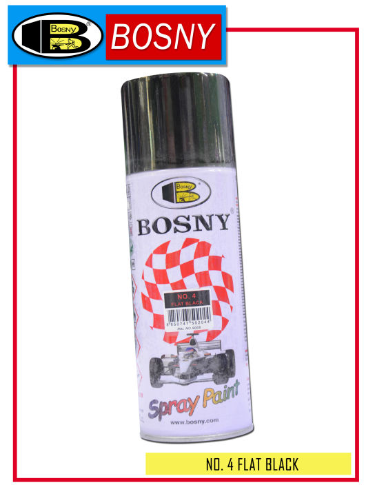 Bosny Spray Paint No.4 Flat Black | Lazada PH