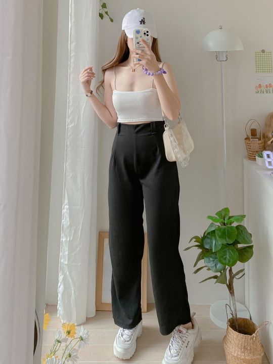Xoxo High Waist Belted Trouser Pants for women | Lazada PH Xoxo High Waist Belted Trouser Pants for women | Lazada PH
