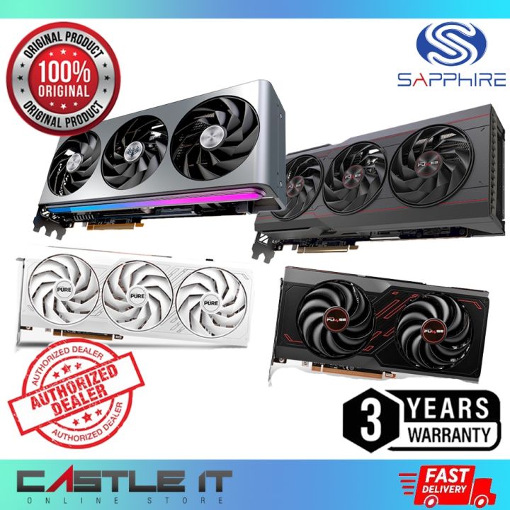 Sapphire RX 7900 6800 XT xtx/gre/pure white/pulse Gaming OC 7900 7800 ...