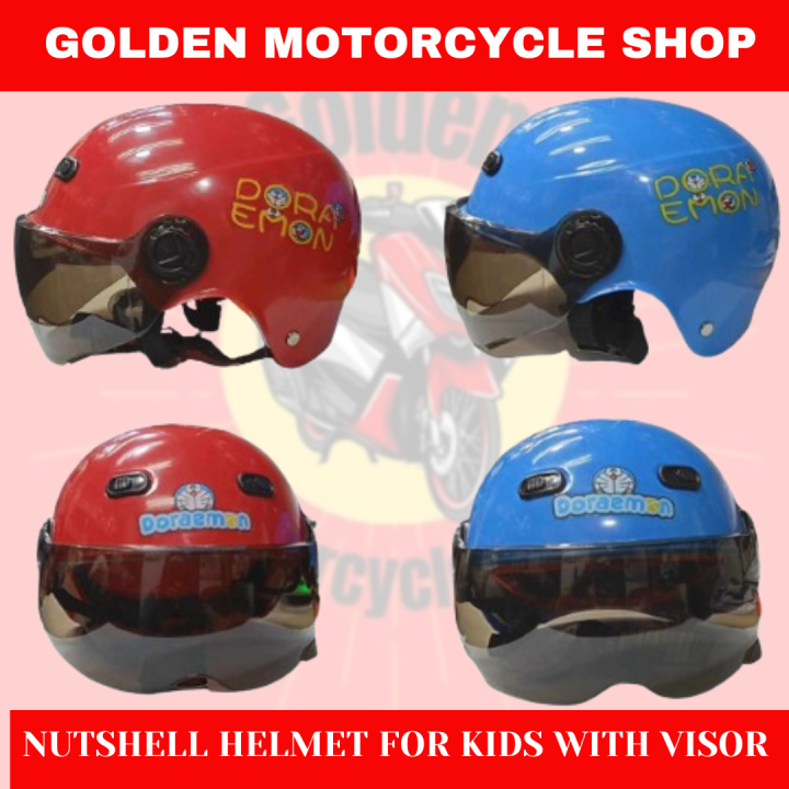 NUTSHELL HELMET FOR KIDS OPEN FACE HELMET FOR KIDS/ WITH VISOR ...