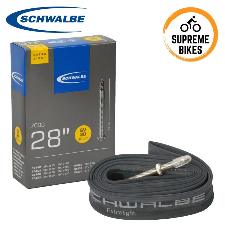 Schwalbe SV20 700c Extra Light Road Bike Inner Tube 28 inch Presta | Lazada PH