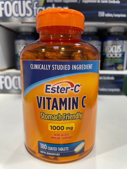 Canada Ester-C Ester vitamin C 1000mg not hurt stomach 180 tablets ...
