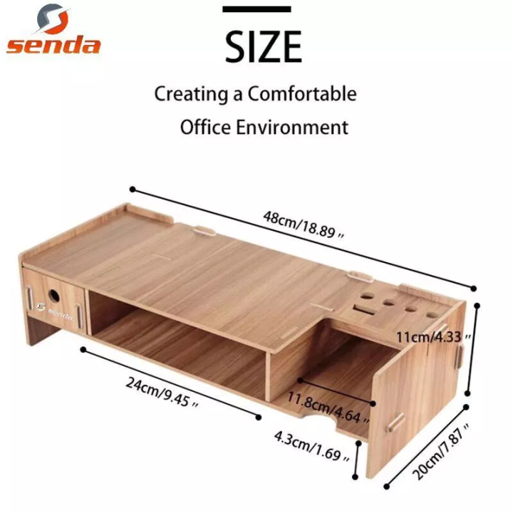 HOB Senda TB-01 Guard Computer Monitor Heightening Rack, Office LCD ...