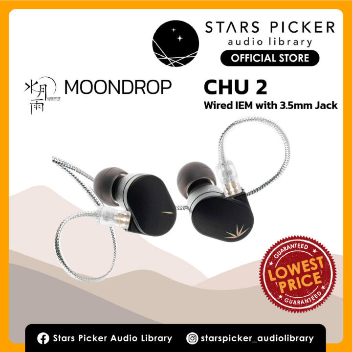 Moondrop Chu II Chu 2 - Wired IEM earphone with 10mm Dynamic Driver ...