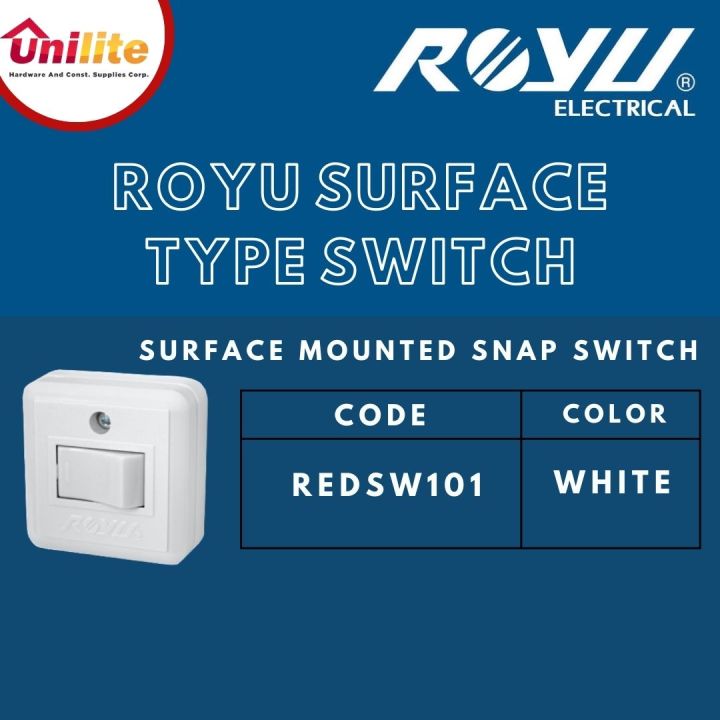 ROYU SURFACE MOUNTED SNAP SWITCH | Lazada PH