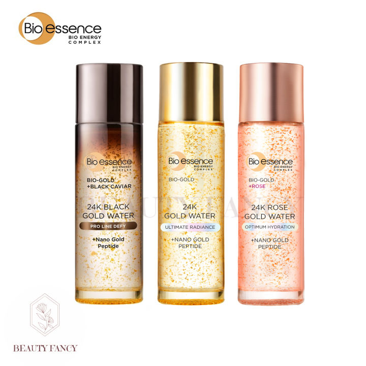 Bio-Essence 24K Bio Gold Rose Gold Water/Black Gold/Gold Water Bio ...