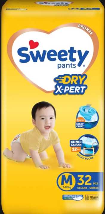Sweety Bronze pants popok bayi M 32 | Lazada Indonesia