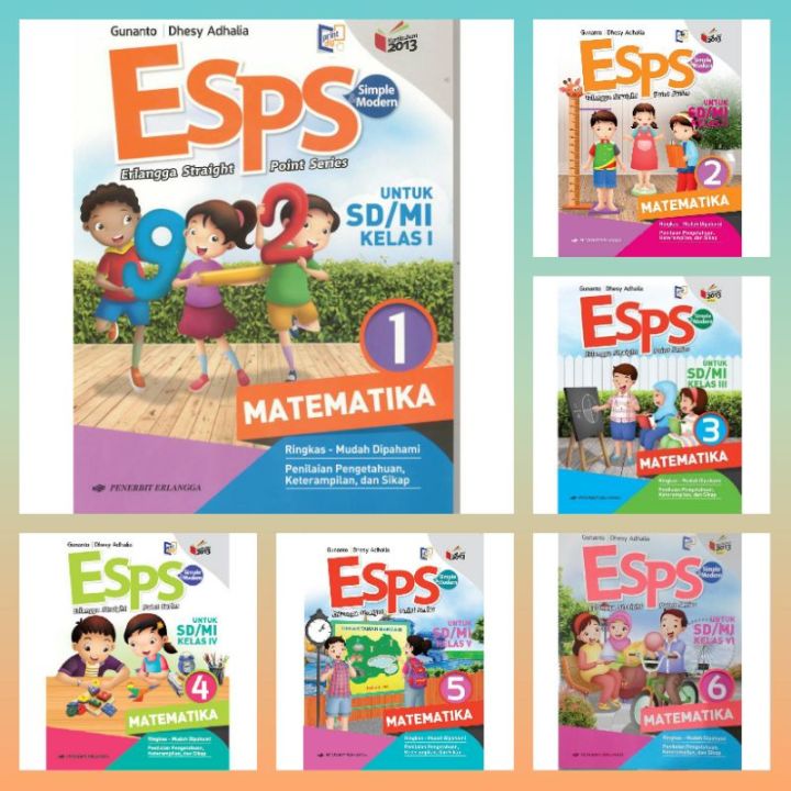 Buku ESPS Matematika SD MI Kelas 1 2 3 4 5 6 K13 Penerbit Erlangga | Lazada Indonesia