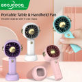 GOOJODOQ Mini Fan Rechargeable Electric Fan USB Charging Handheld Fan ...