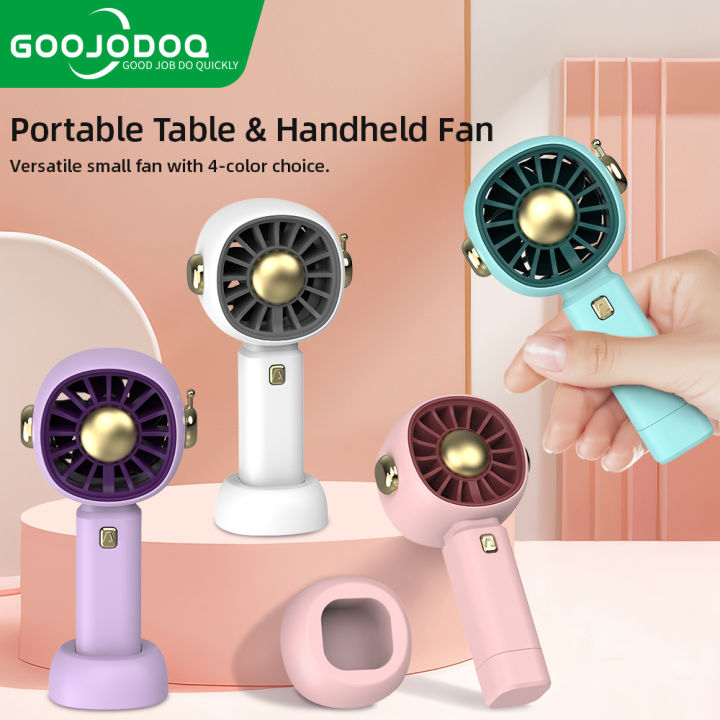 GOOJODOQ Mini Fan for school for kids Rechargeable Handheld Fan Table ...