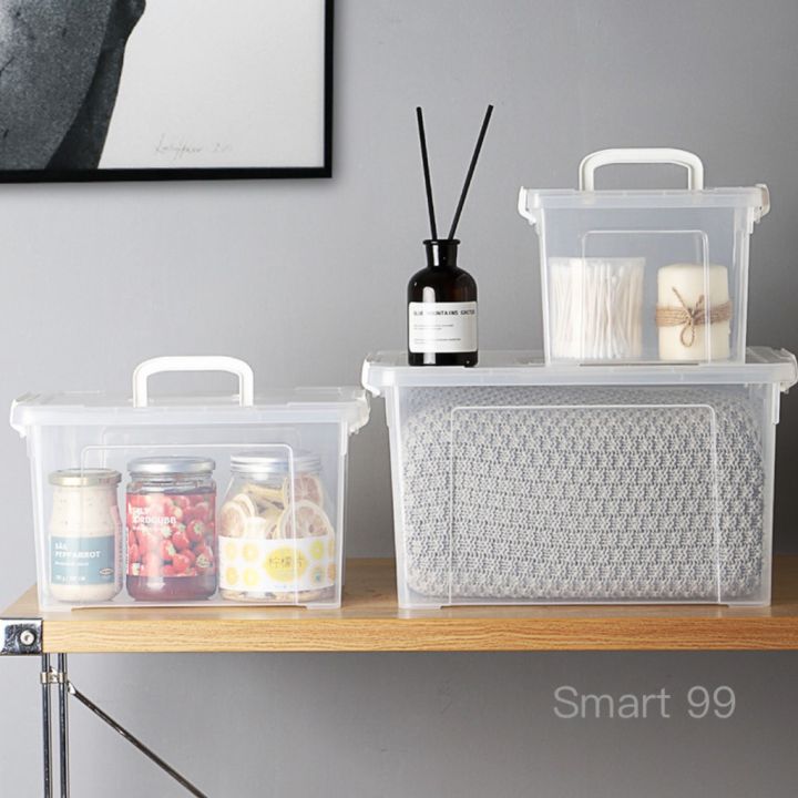 Storage Box with handle With Transparent box | Lazada