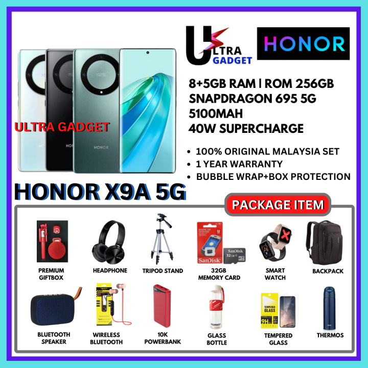 Honor X7a | Honor X9a 5G [ 6GB + 128GB / 8+5GB + 256GB ] Original Honor Malaysia | Lazada