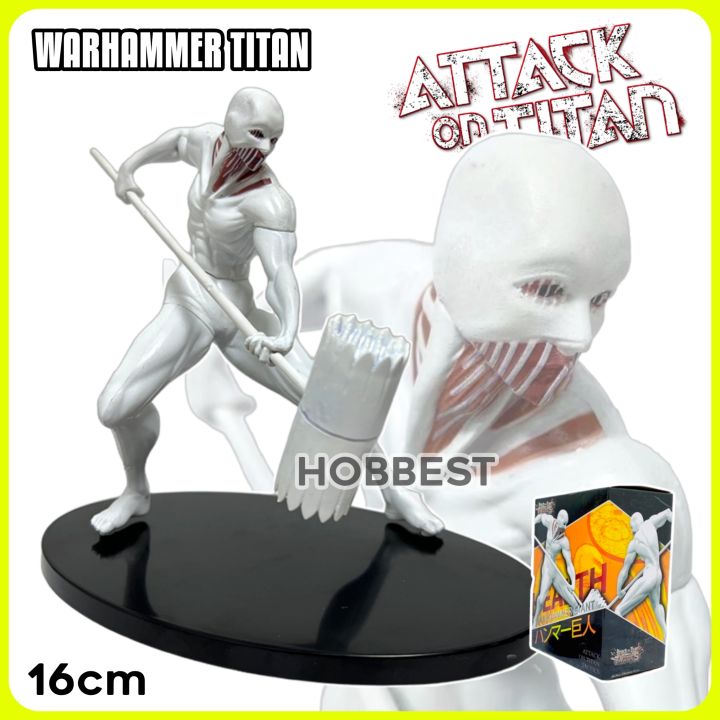 Action Figure ATTACK ON TITAN : WARHAMMER TITAN Miniatur Pajangan ...