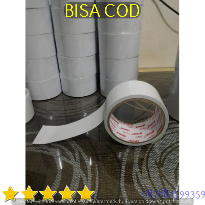 Bisa COD Double Tape 48 Mm Double Tape Kertas 2 Inch | Lazada Indonesia