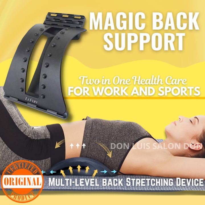 DONLUISSALON Magic Back Support Plus Massager Multi-level Lumbar ...