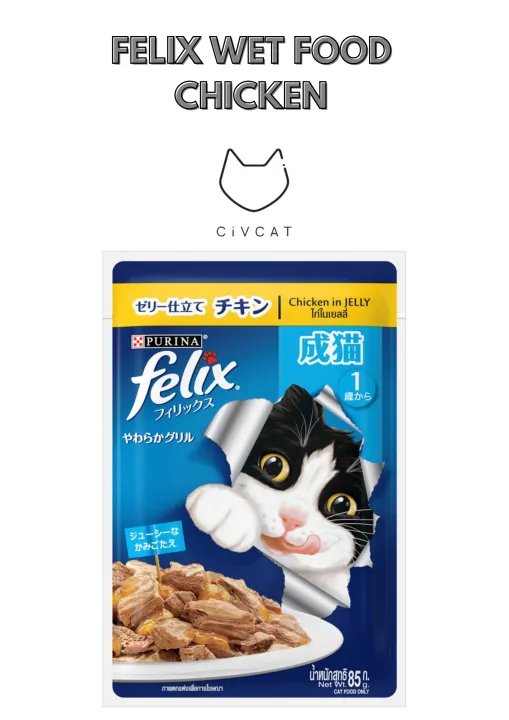 [BULK PACK OFFER] Purina Felix Adult - Wet Cat Food 85g | Lazada